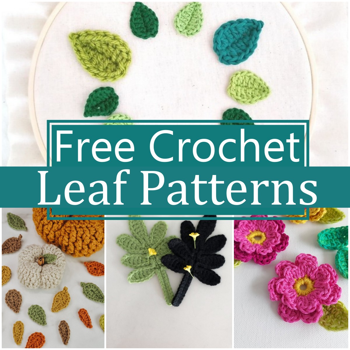 15 Free Crochet Leaf Patterns For Every Season - All Crochet Pattern